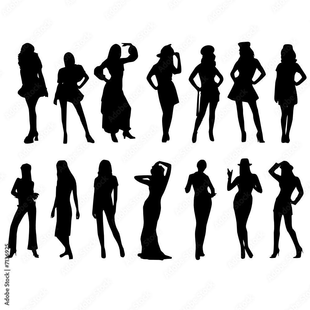 woman figure vector Stock Vector | Adobe Stock