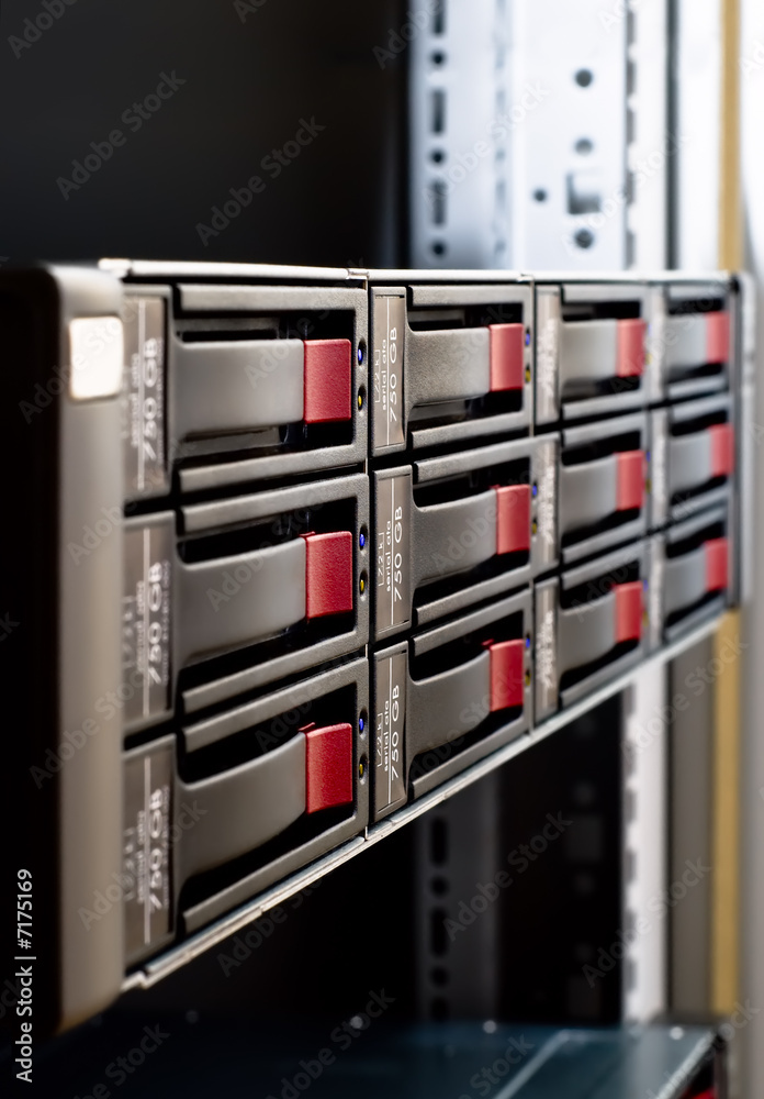 rack-mounted disk array Stock Photo | Adobe Stock