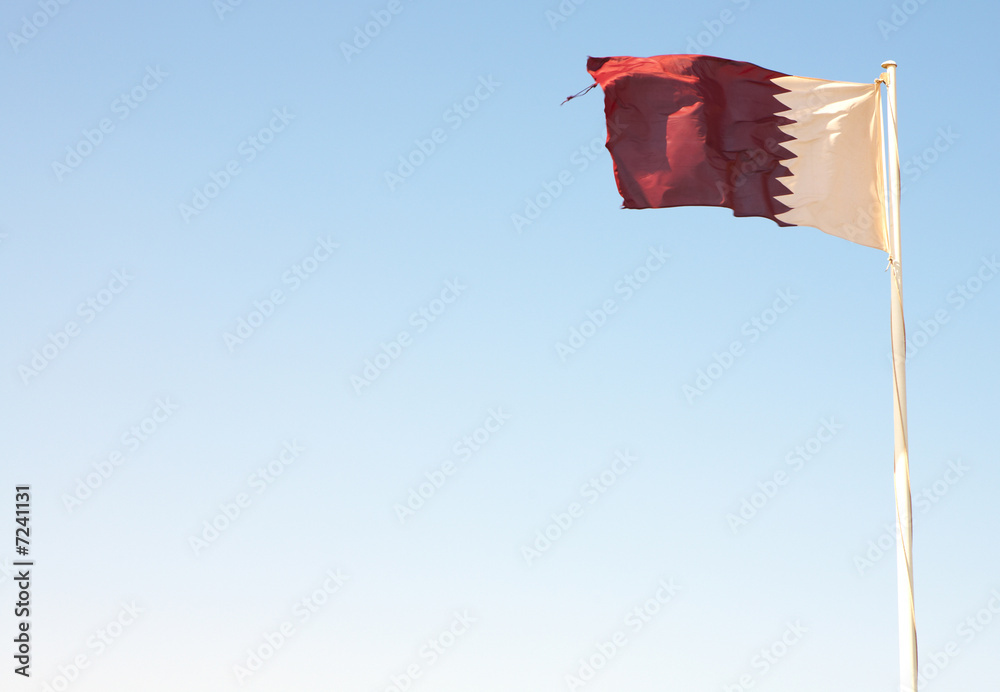 National flag of Qatar Stock Photo | Adobe Stock