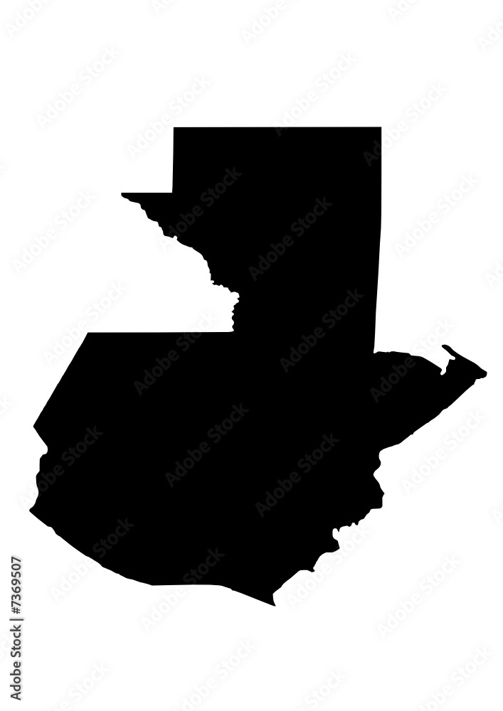 Vector map of guatemala Stock Vector | Adobe Stock