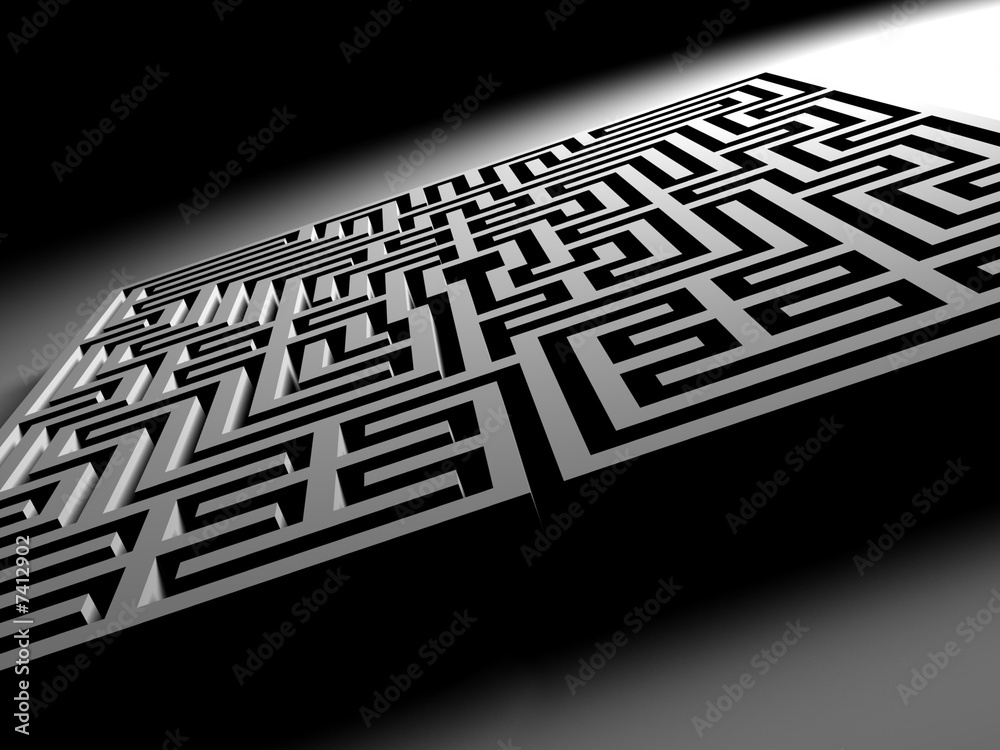 Labyrinth Stock Illustration | Adobe Stock