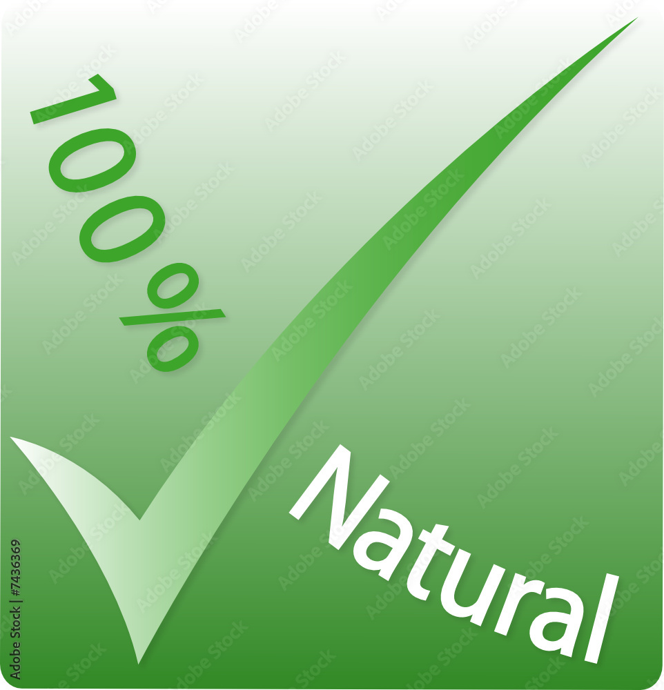 Logo "100% Natural" Stock Vector | Adobe Stock