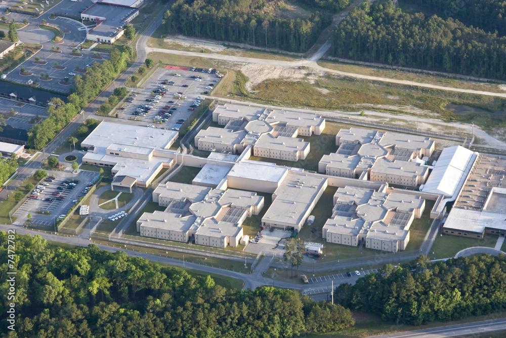 jail, aerial view Stock Photo | Adobe Stock
