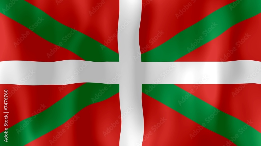 drapeau basque froissé crulped flag pays basque Stock Photo | Adobe Stock