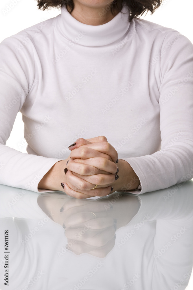 Tangled fingers Stock Photo | Adobe Stock