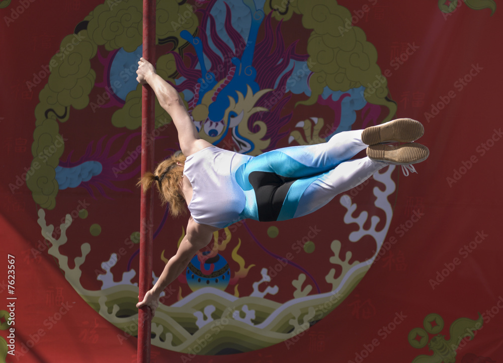 Chinese acrobat Stock Photo | Adobe Stock