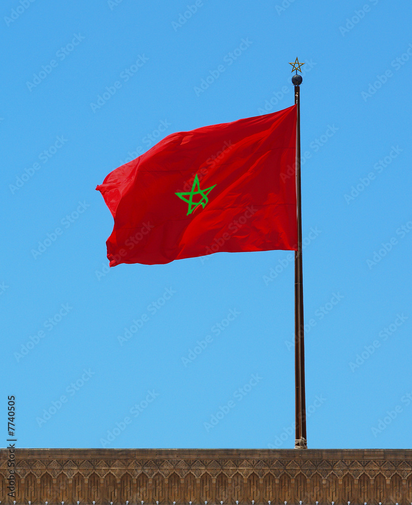 drapeau du Maroc Stock Photo | Adobe Stock