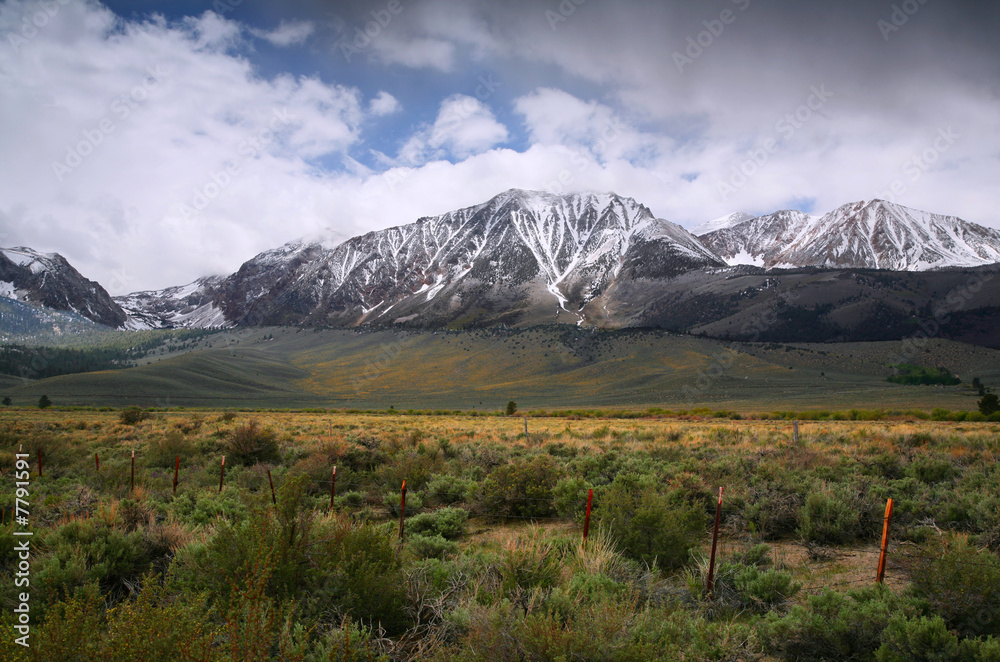 Dramatic Spring Mountain Scene Stock Photo | Adobe Stock