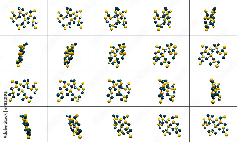 Chemical Compound Structure of Molecules Stock Illustration | Adobe Stock