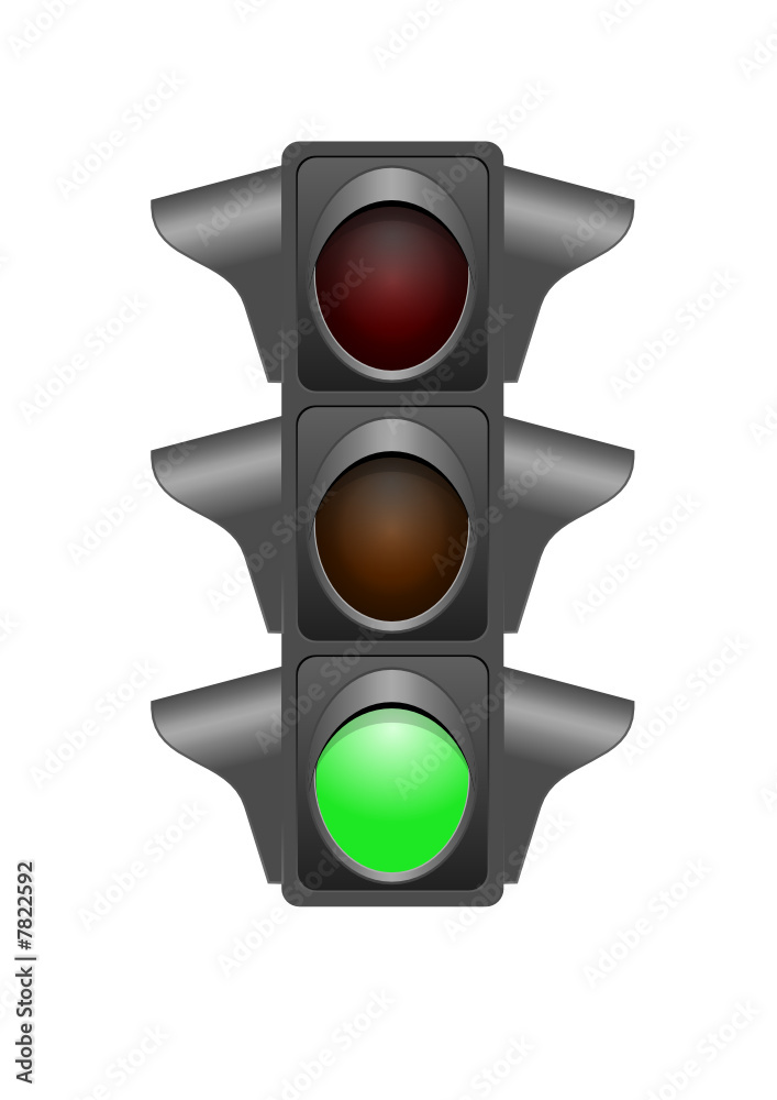 Vecteur Stock Feux de signalisation - vert | Adobe Stock