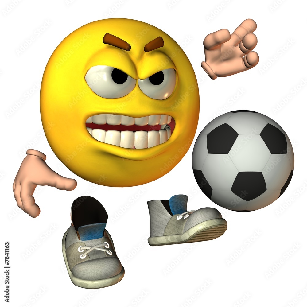 Smilie Fußballer Stock-Illustration | Adobe Stock