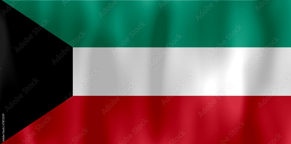 drapeau koweit kuwait flag Stock Illustration | Adobe Stock