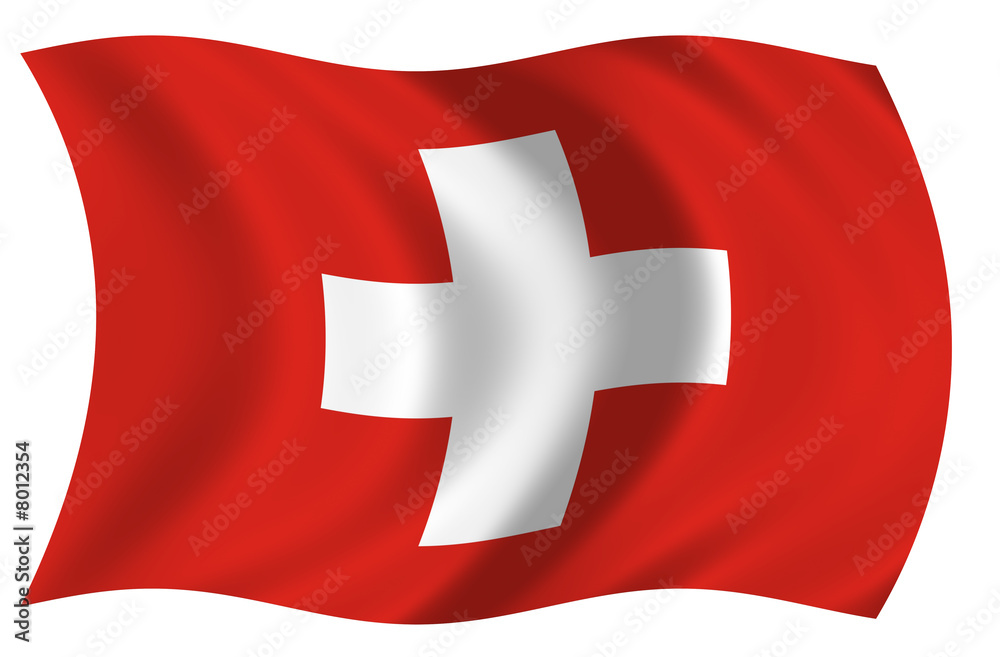 Bandera de Suiza Stock Illustration | Adobe Stock