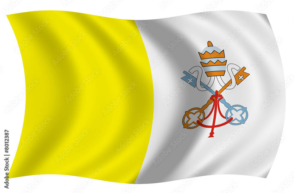Bandera de Vaticano Stock Illustration | Adobe Stock
