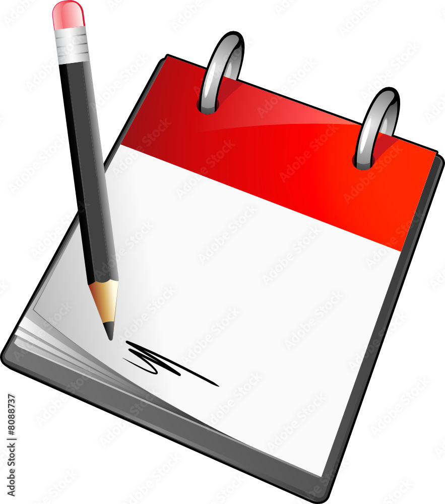 Vecteur Stock icone bloc note | Adobe Stock