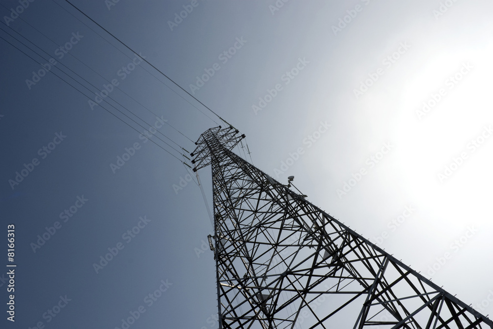 ELECTRICAL PYLONS Stock Photo | Adobe Stock