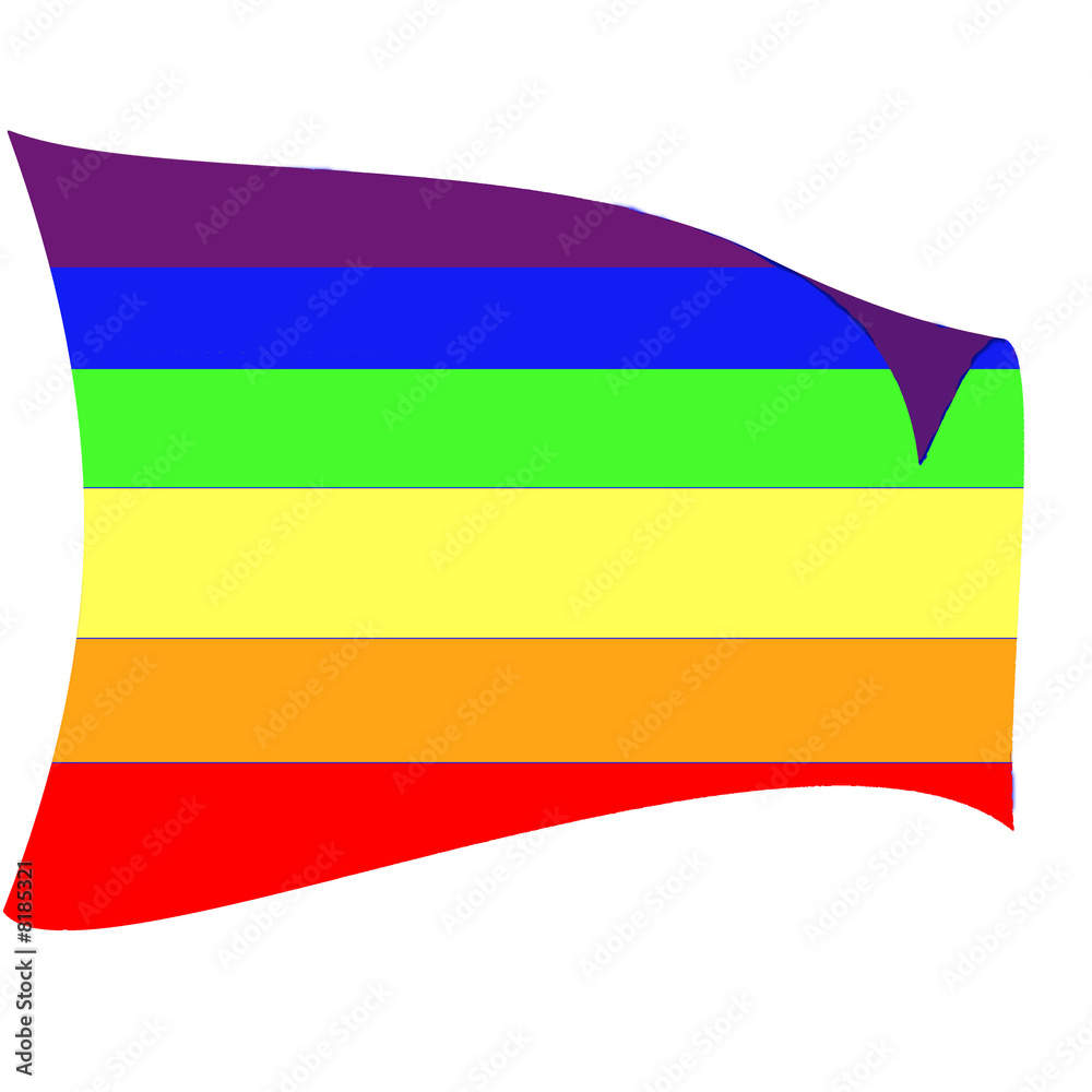 Bandera del orgullo Gay ilustración de Stock | Adobe Stock