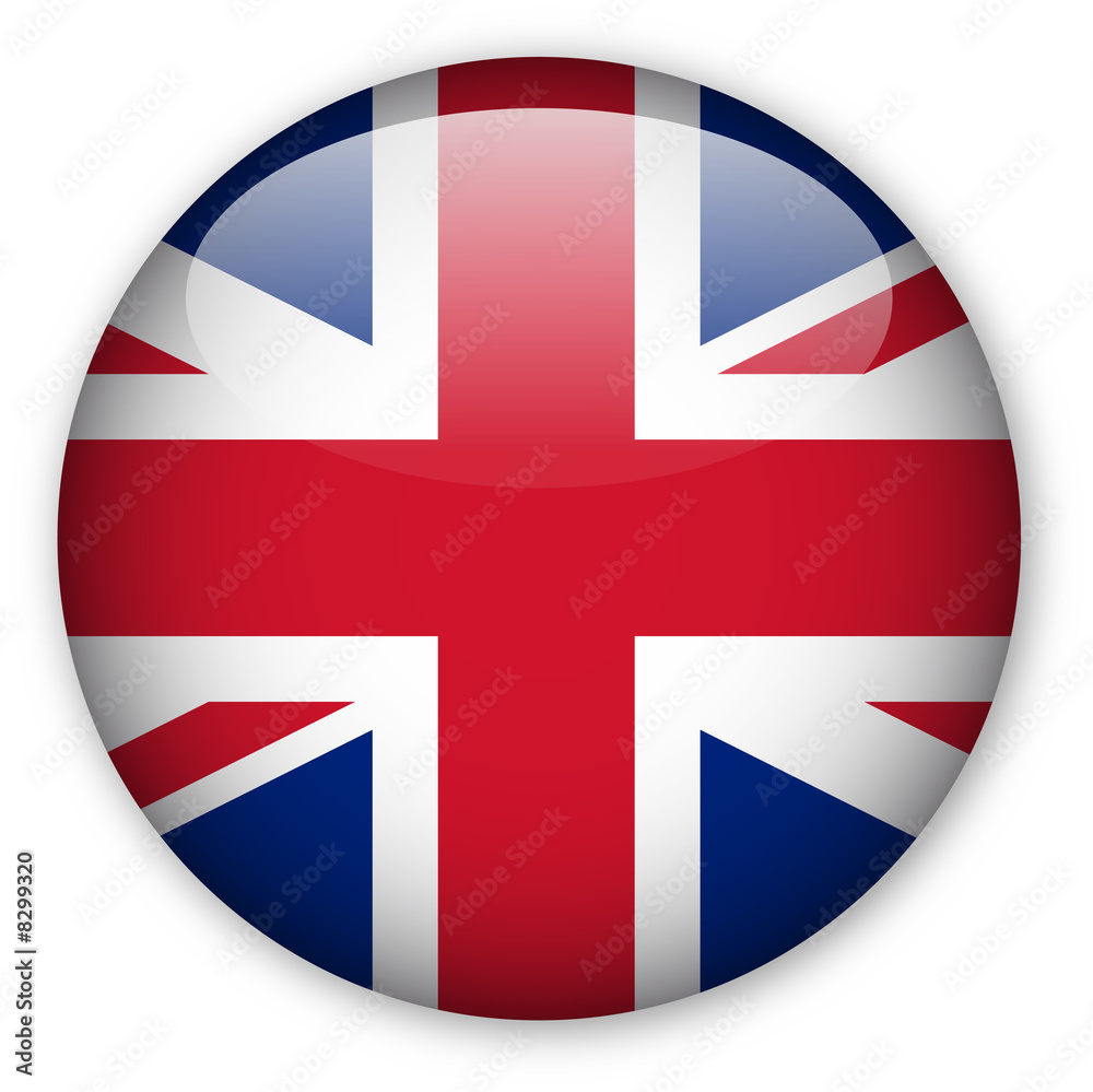 UK flag button Stock Illustration | Adobe Stock