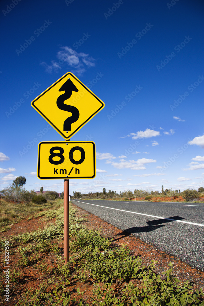 Australia road sign Stock Photo | Adobe Stock