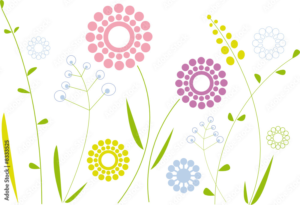 simple floral design Stock Vector | Adobe Stock
