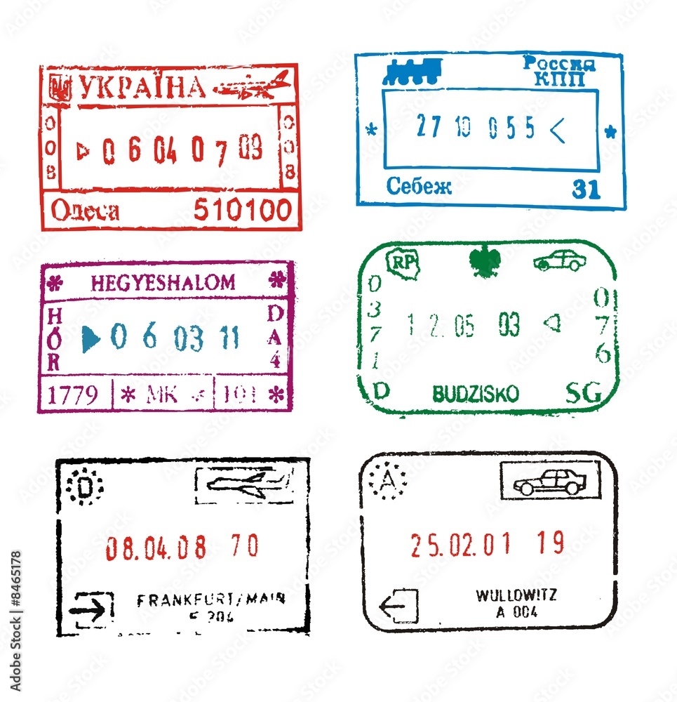 Passport Stamps Ukraine Russia Hungary Poland Germany Stock passport-stamps-ukraine-russia-hungary-poland-germany-stock