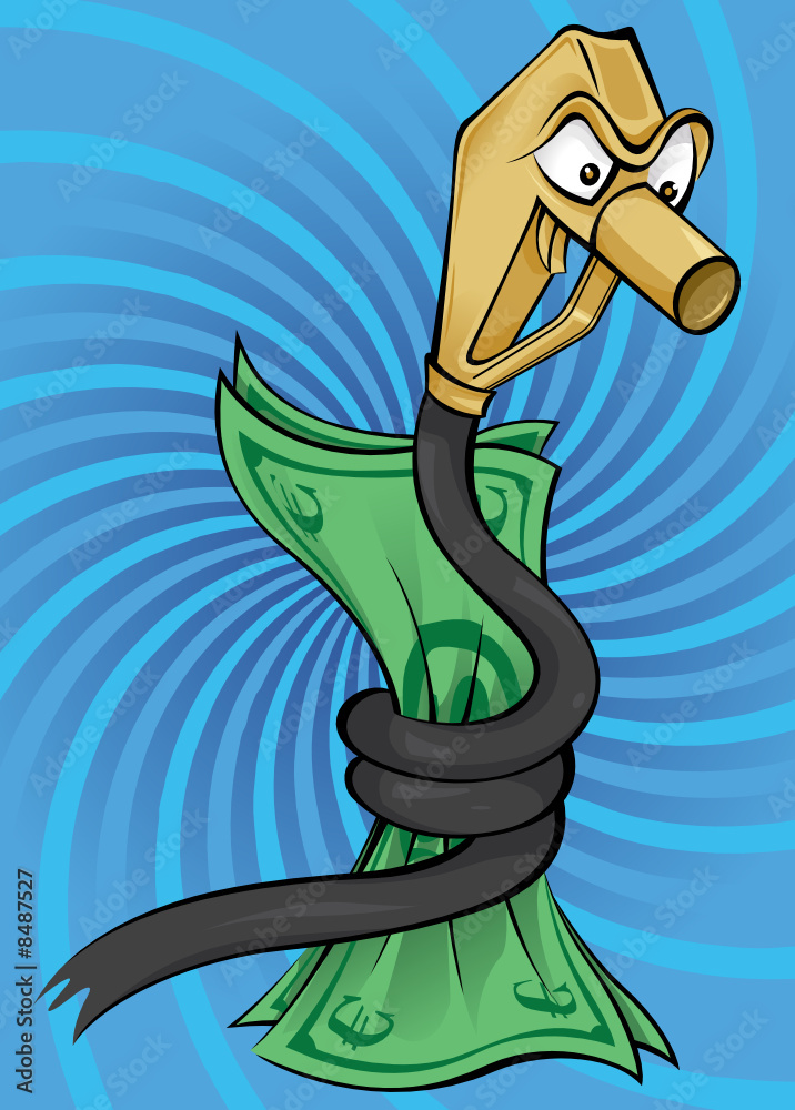 snake oil - Cartoon illustration of the fuel crises Stock Vector ...