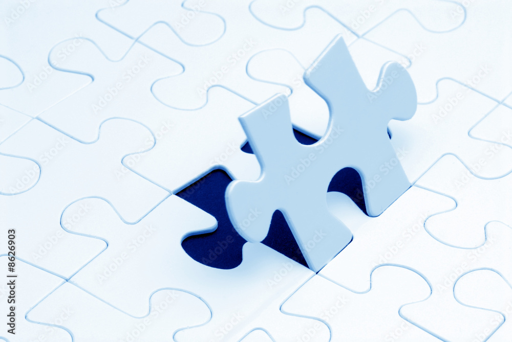 Passendes Puzzleteil Stock-Foto | Adobe Stock