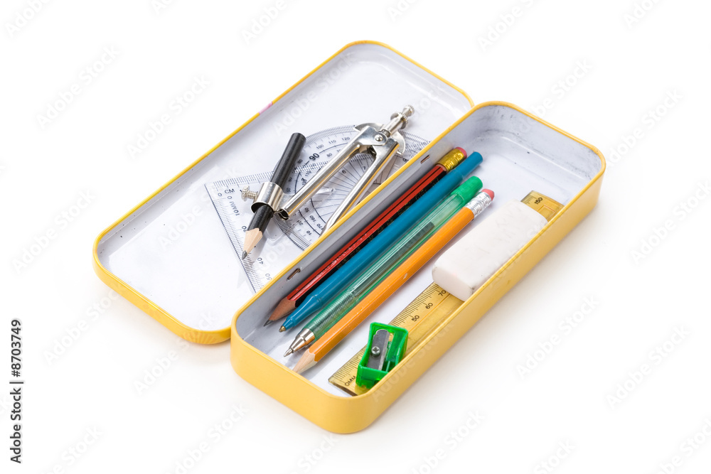 Metal pen case store
