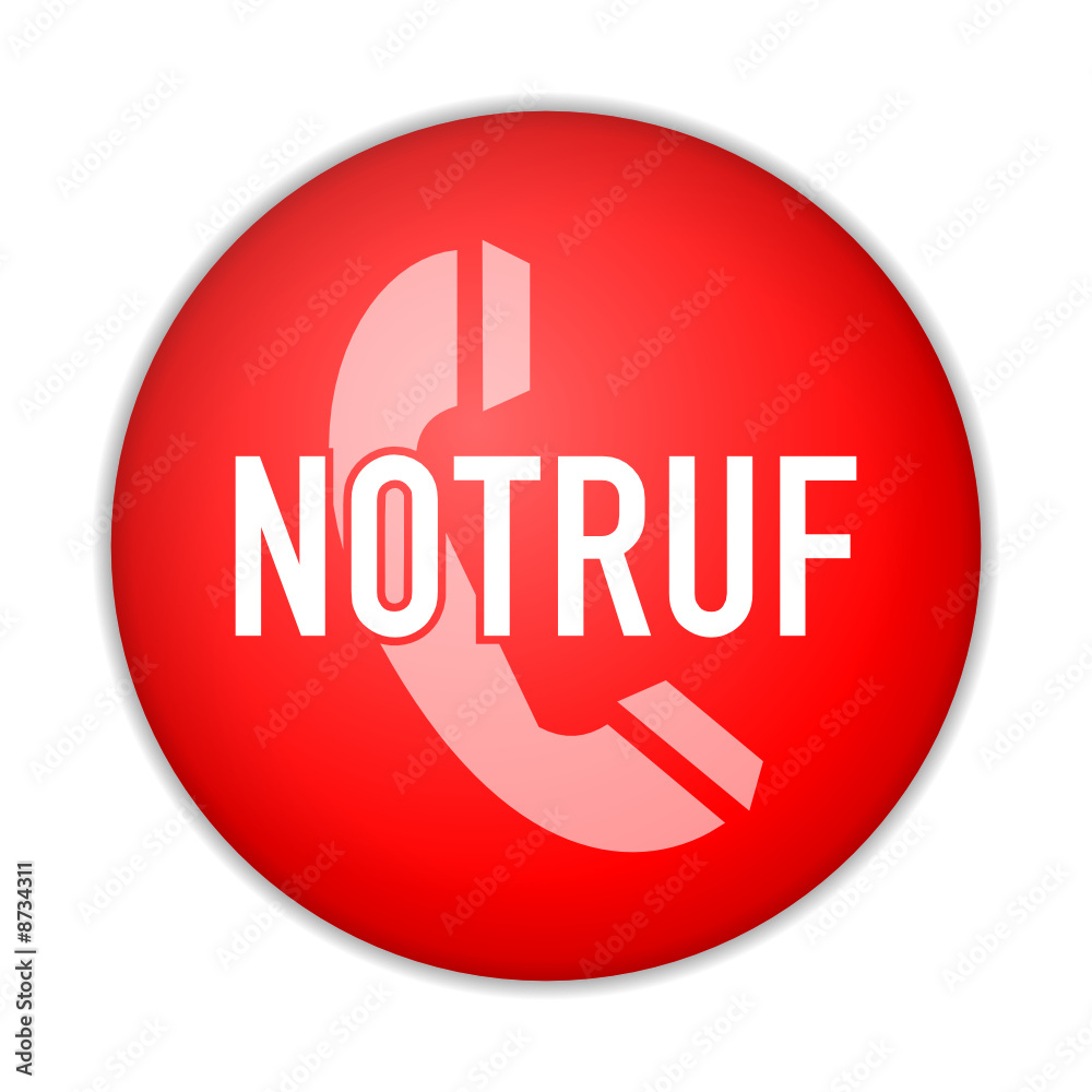 button notruf Stock-Vektorgrafik | Adobe Stock