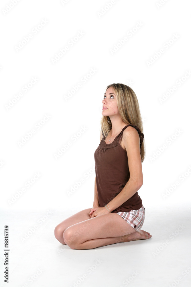 Looking Up While Kneeling Down
