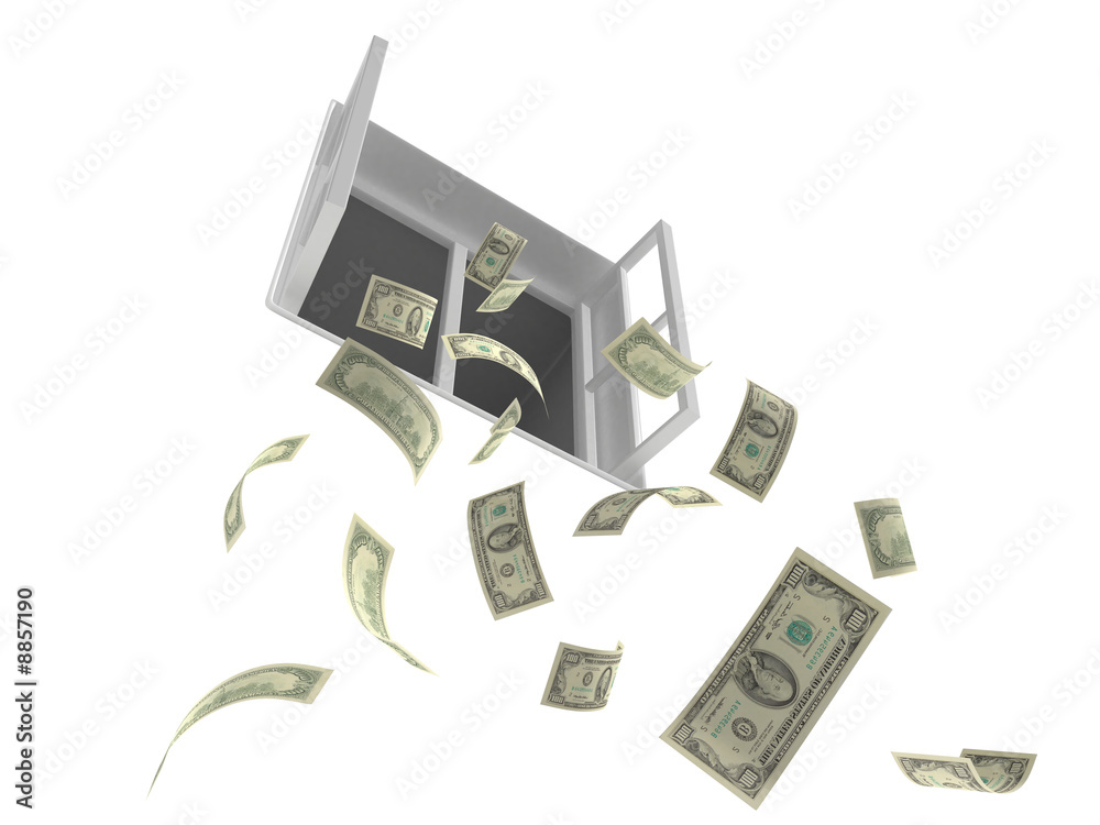 Falling money Stock Photo | Adobe Stock