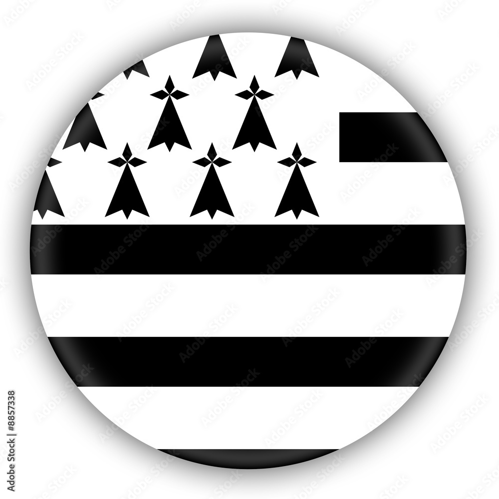 Drapeau Bretagne Stock Illustration | Adobe Stock