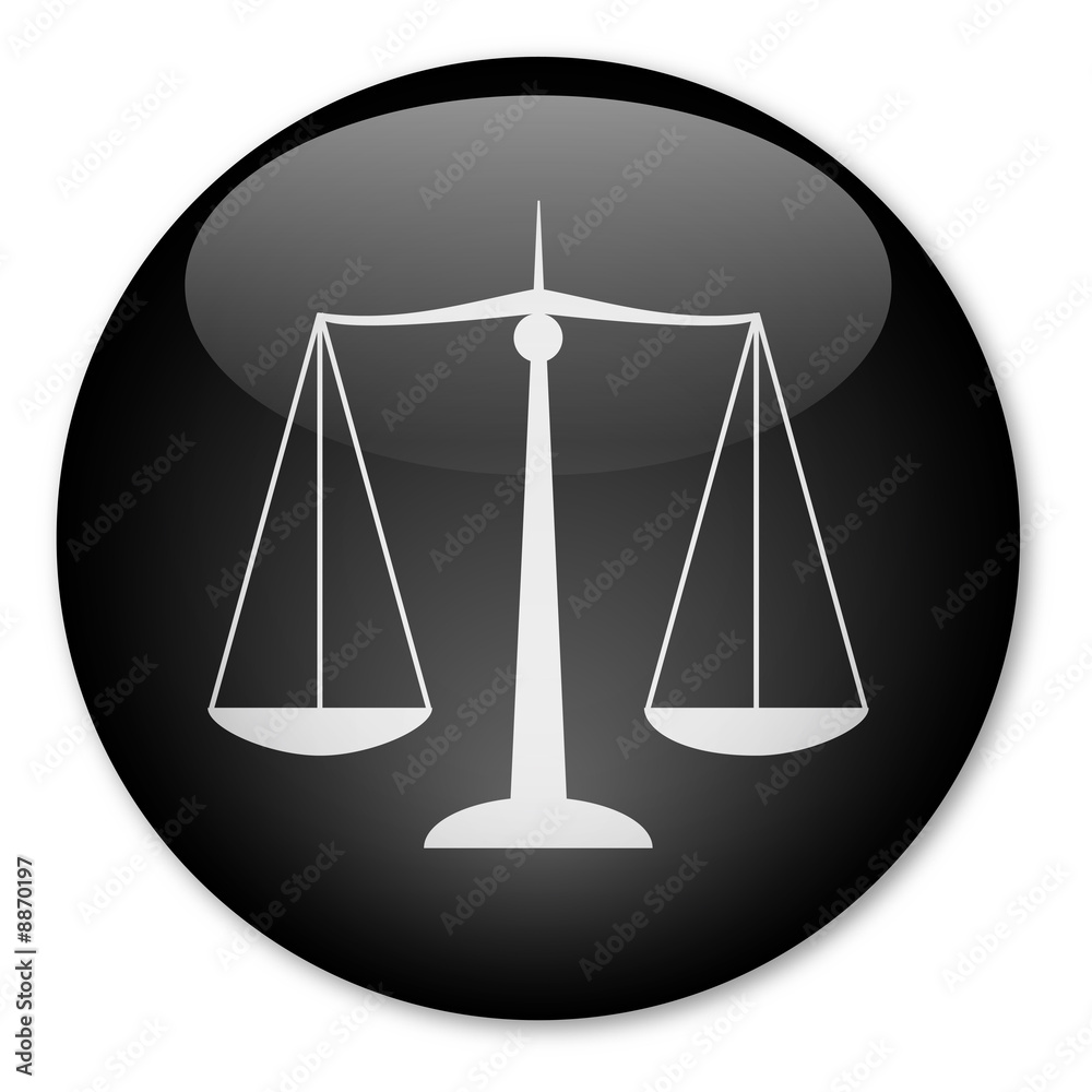 "Scales of Justice" button Stock Illustration | Adobe Stock