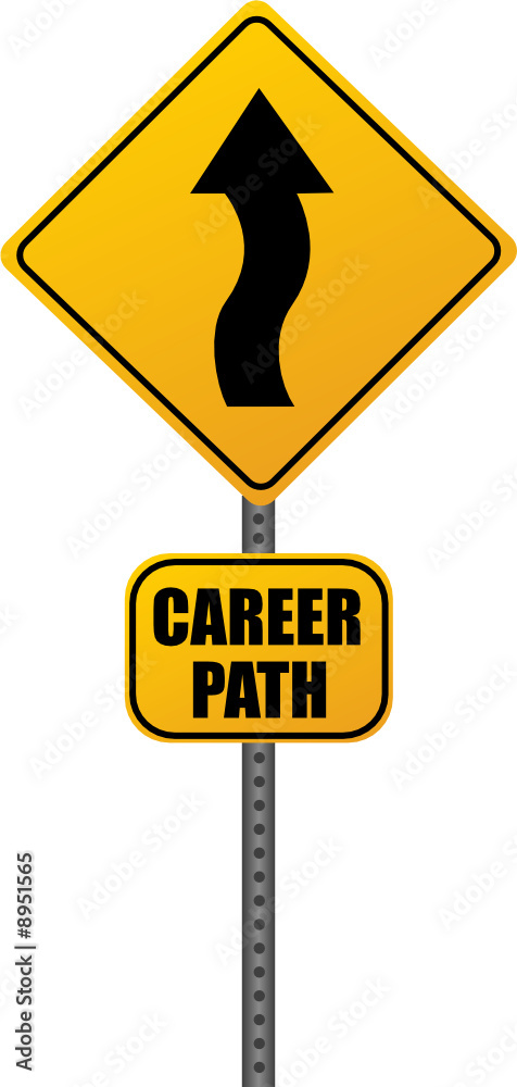 Career Path Road Sign Stock Vector | Adobe Stock