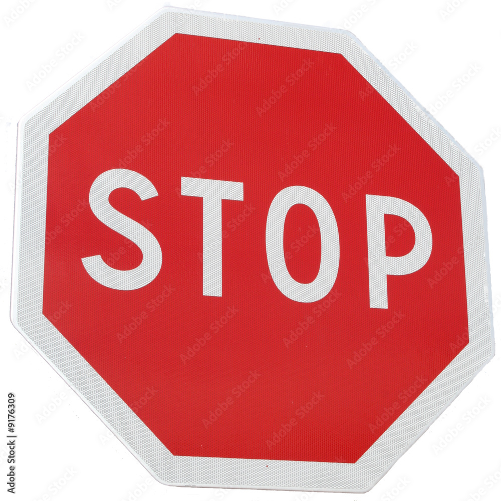 Panneau stop Stock Photo | Adobe Stock