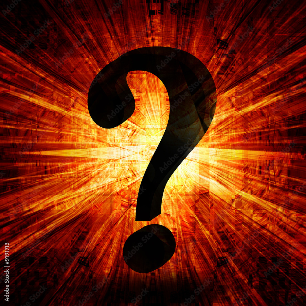 question mark on a fire like background Stock Illustration | Adobe Stock