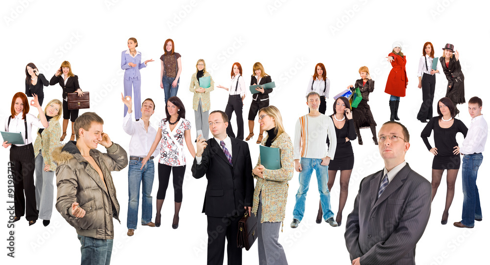 crowds and small groups of people Stock Photo | Adobe Stock