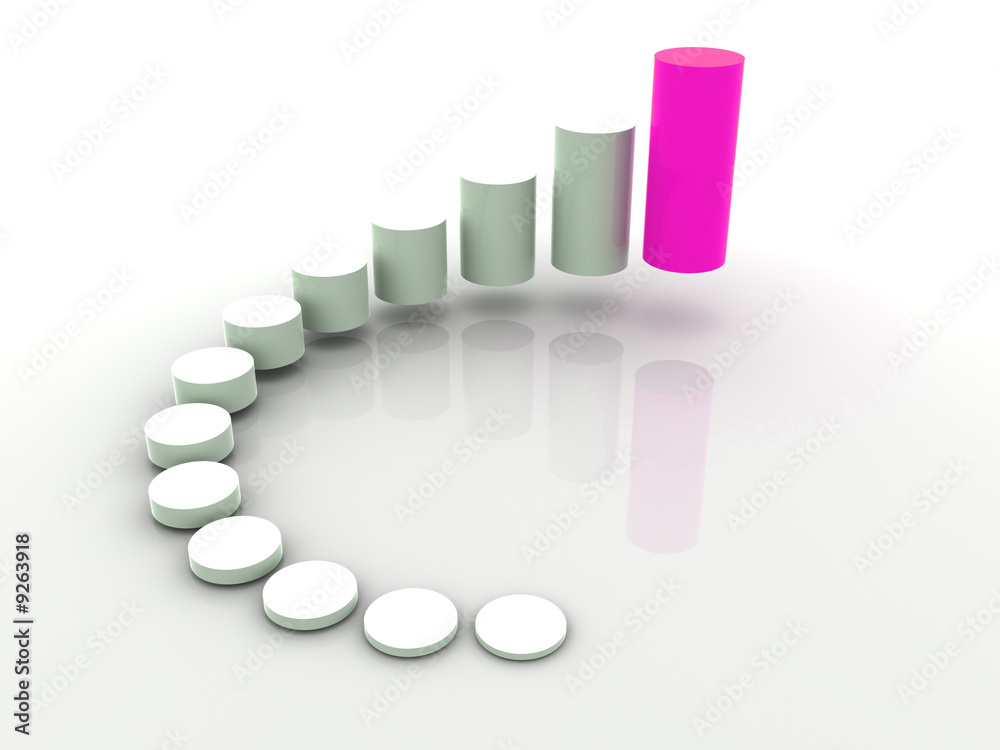 3d business statistics Stock Illustration | Adobe Stock