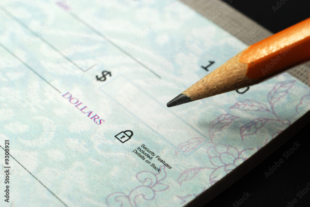 Stock pictures of checks used as a form of payment Stock Photo | Adobe ...