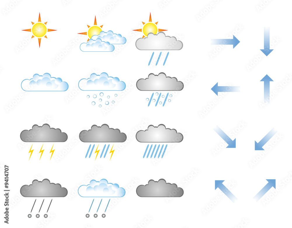 Weather Forecast Stock Vector | Adobe Stock