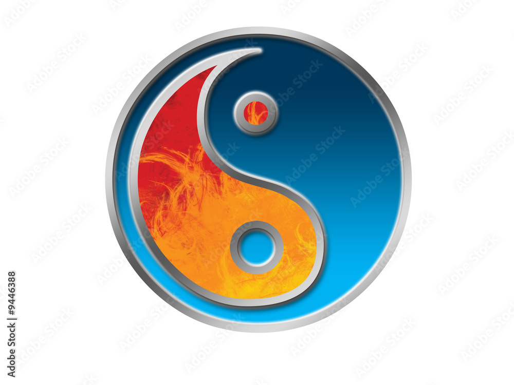 Jing Jang symbol isolated Stock Illustration | Adobe Stock