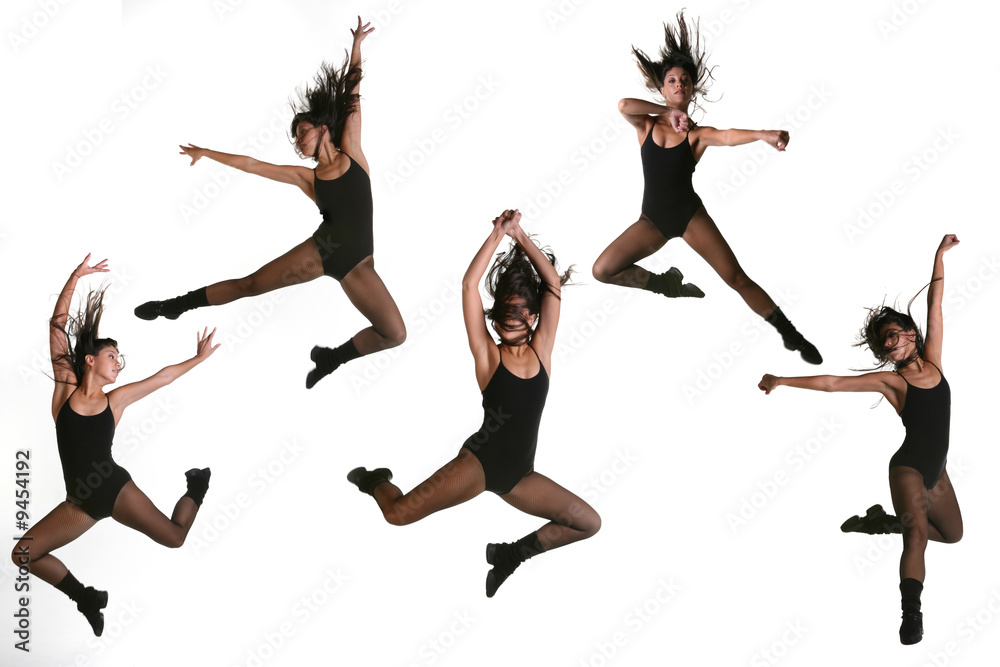 Hedendaagse Dansgroep Poses Flexibele Jonge Moderne Dans Paar Poseren