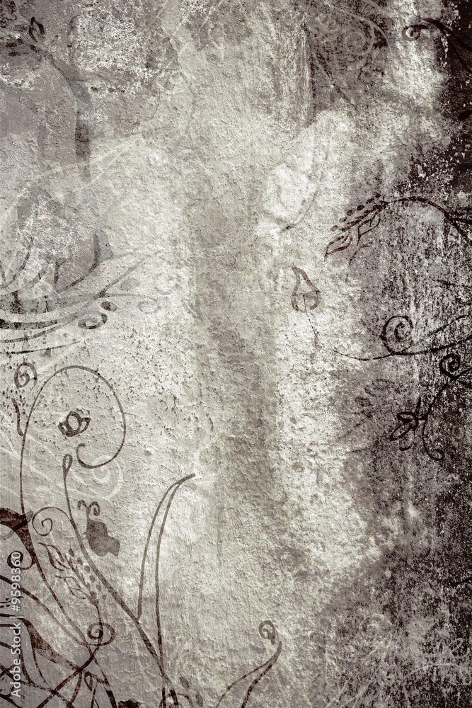 Grunge sepia page with dark grubby painted texture Stock Photo | Adobe ...