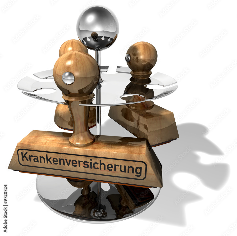 Stempel Krankenversicherung Stock-Illustration | Adobe Stock