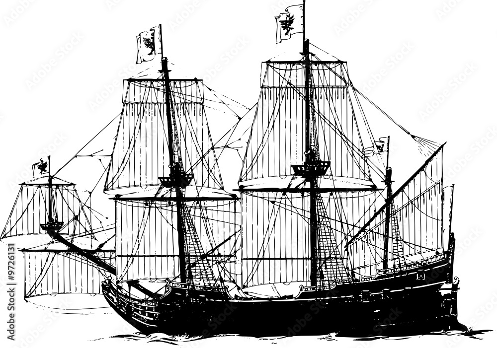 schiff segelschiff vektor Stock Vector | Adobe Stock