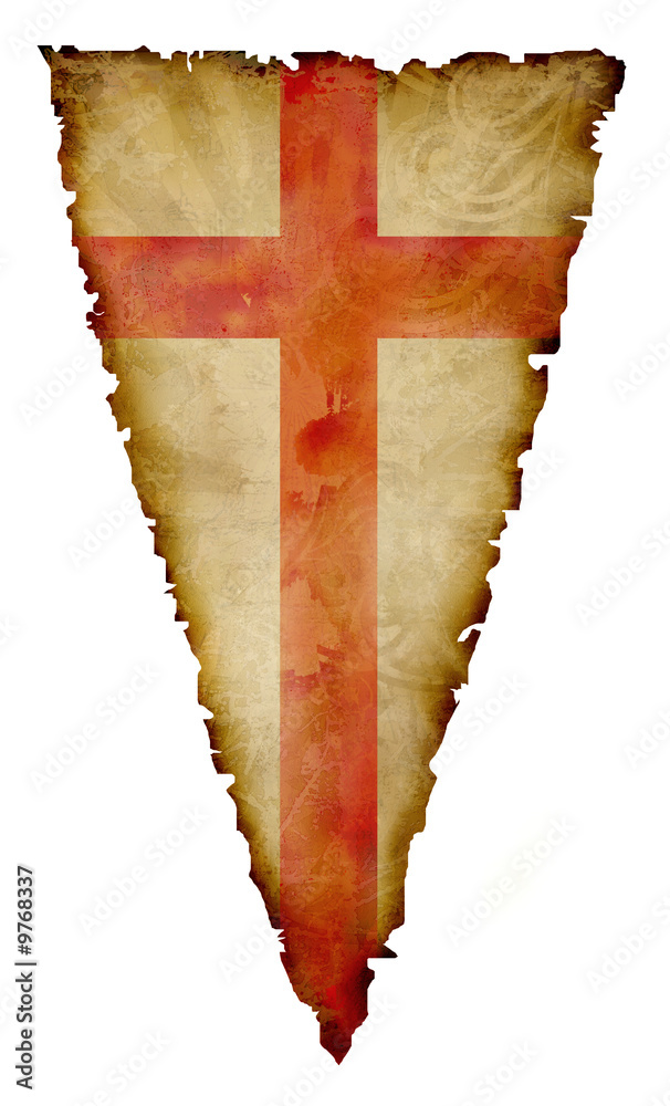 crusader flag Stock Illustration | Adobe Stock