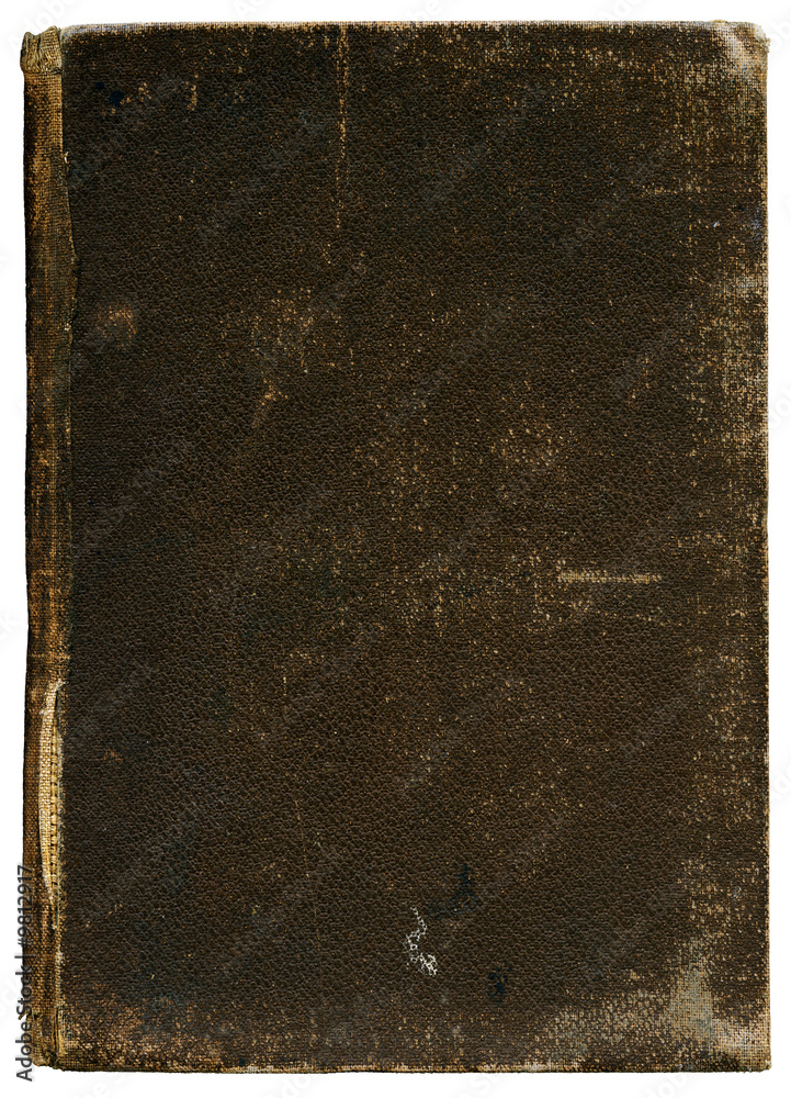 Vintage canvas book cover - circa 1890 - isolated - XXL size Stock ...