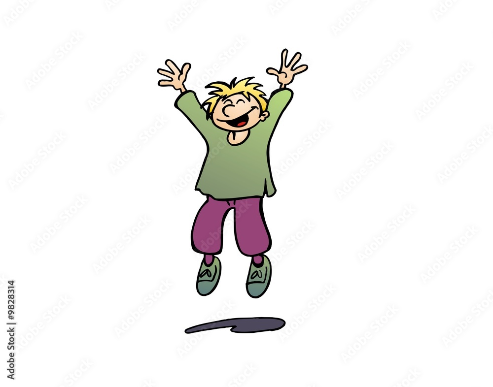 Luftsprung Stock-Illustration | Adobe Stock