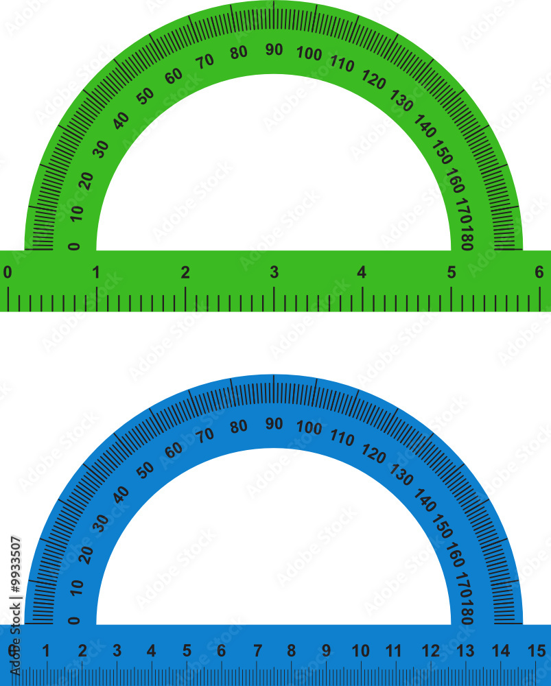 protractor Stock Vector | Adobe Stock