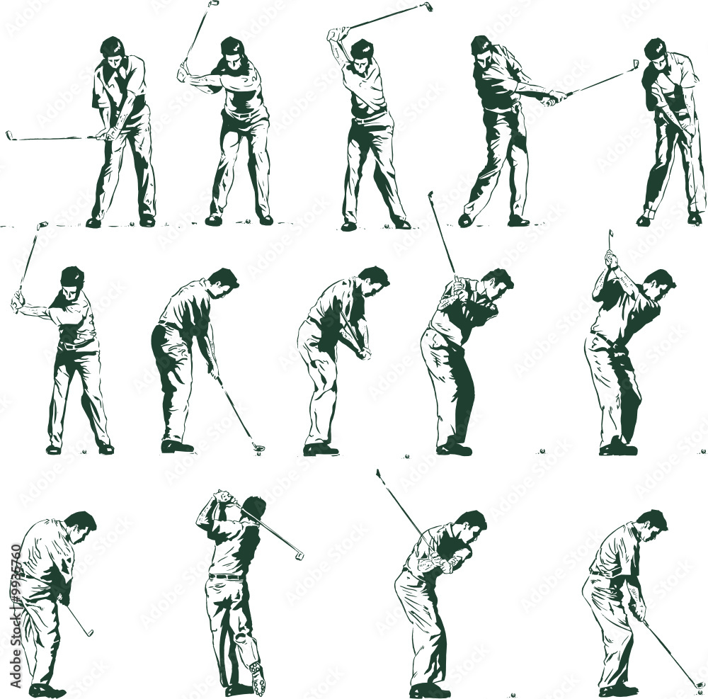 Golf Swing Sequence Illustration